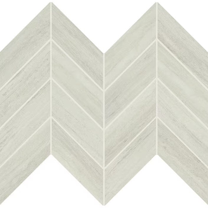 Daltile Articulo Editorial White Chevron 2X5 Ceramic Tile