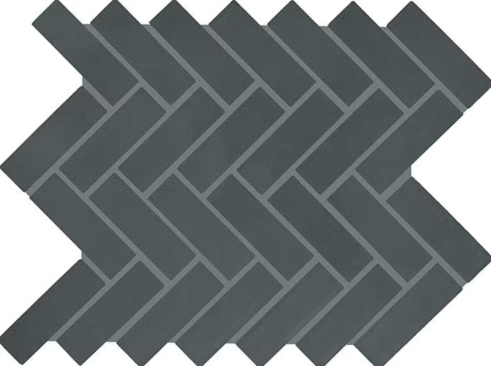 Daltile Color Wheel Mosaic Matte Chalkboard 1x3 Herringbone