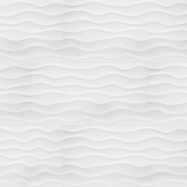 MSI Dymo Wavy White Ceramic Tile