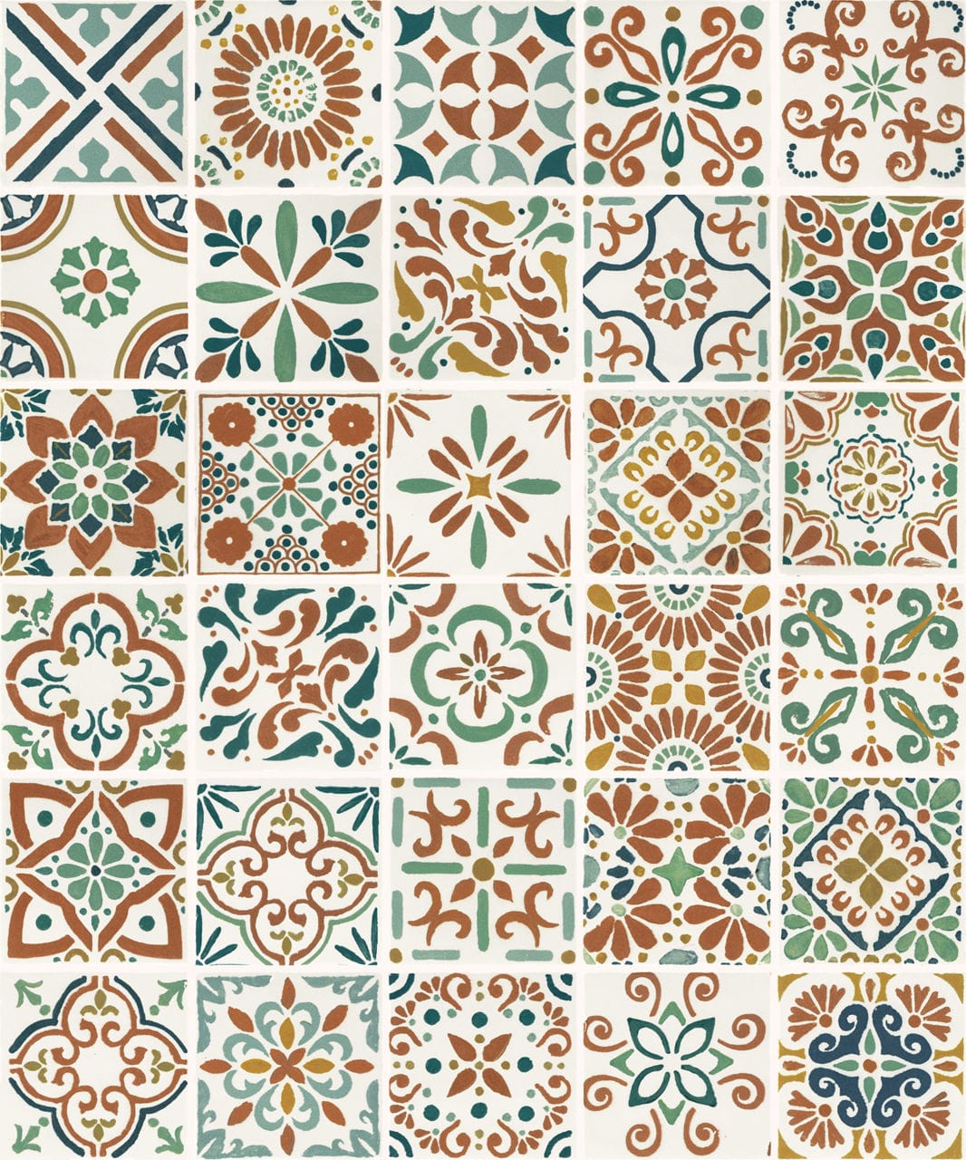 Marazzi Cotto Revival Valencia Square 4x4 Deco Wall Tile